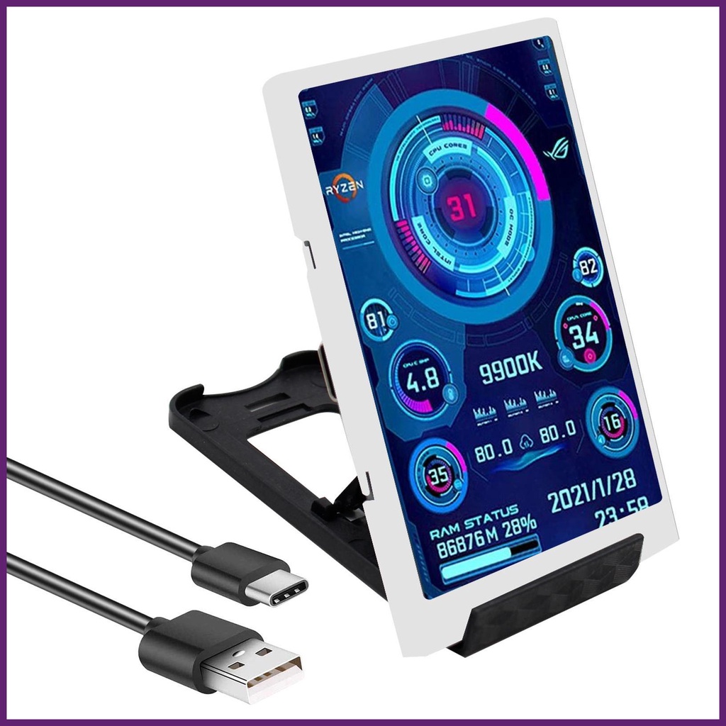 หน้าจอมอนิเตอร์แล็ปท็อป IPS USB AIDA64 สําหรับ PC CPU RAM HDD | Shopee ...