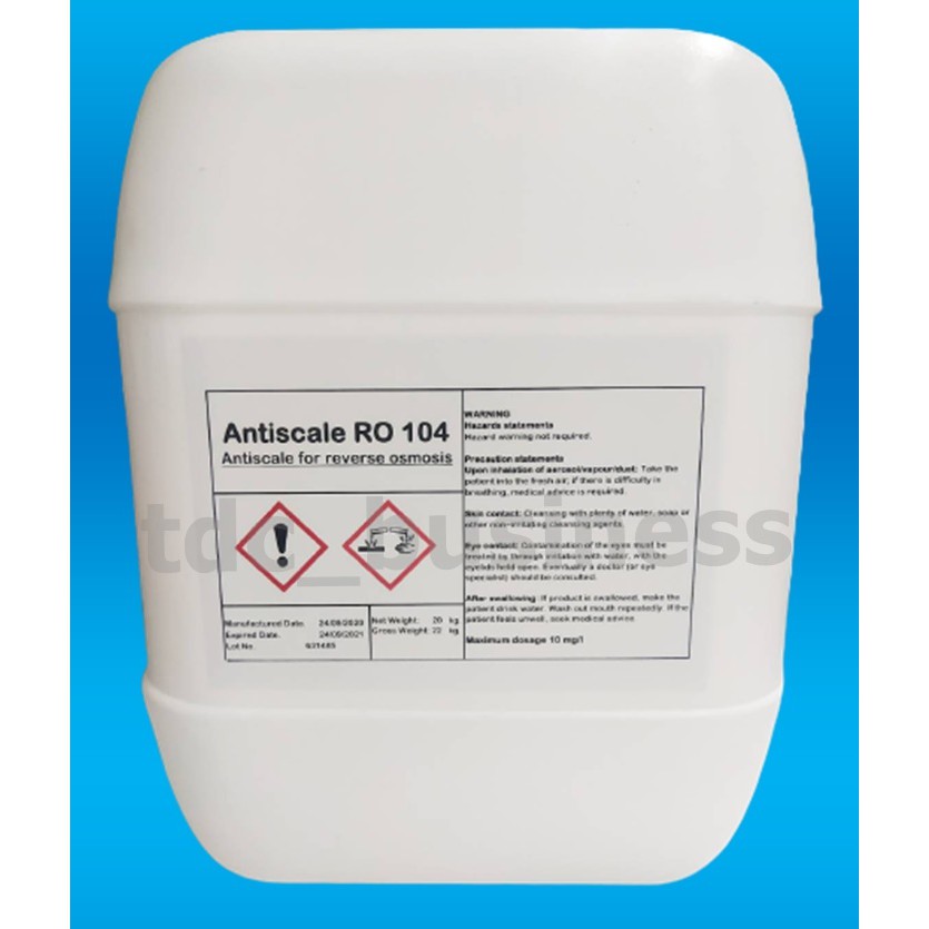 น้ำยาแอนตี้สเกล (Antiscale RO 104) สำหรับน้ำบาดาล | Shopee Thailand