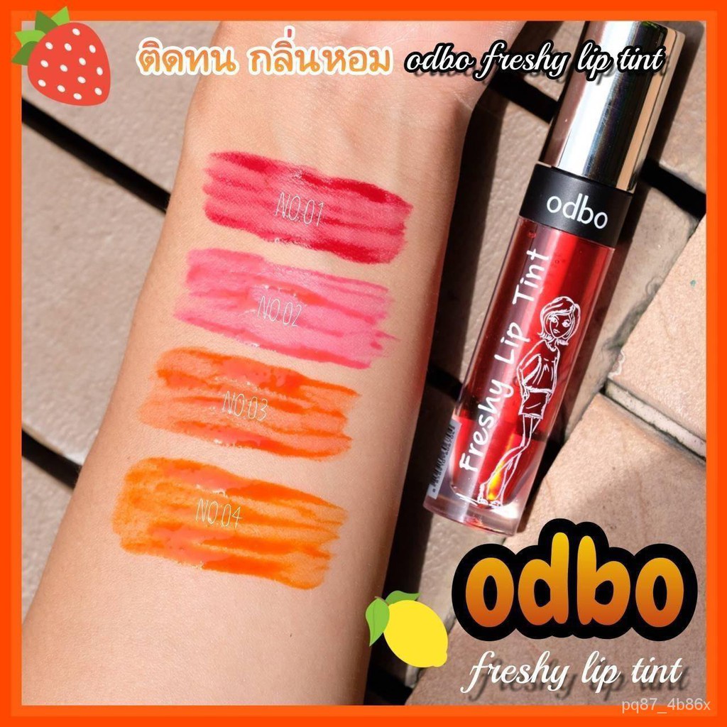 ODBO Freshy lip tint OD523 โอดีบีโอ เฟรชชี่ ลิป ทินท์ สีสันสดใส เพิ่ม ...