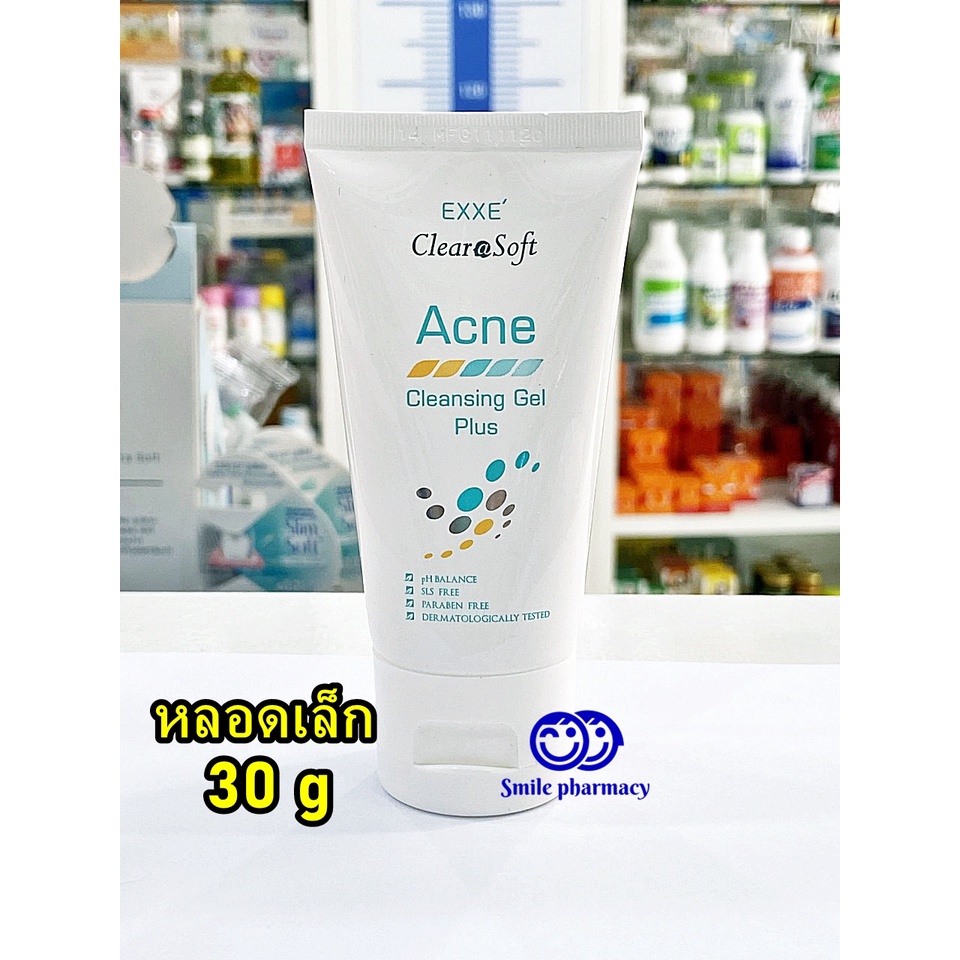 Exp.03/2026 EXXE' Clearasoft Acne Cleansing Gel Plus 30g / 100g เจลล้าง ...