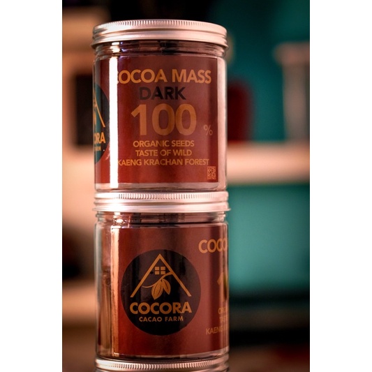 โกโก้แมส100%Organicแบบขึ้นรูปสำหรับชงดื่มขนาด300g.Taste Note:Nutty ...