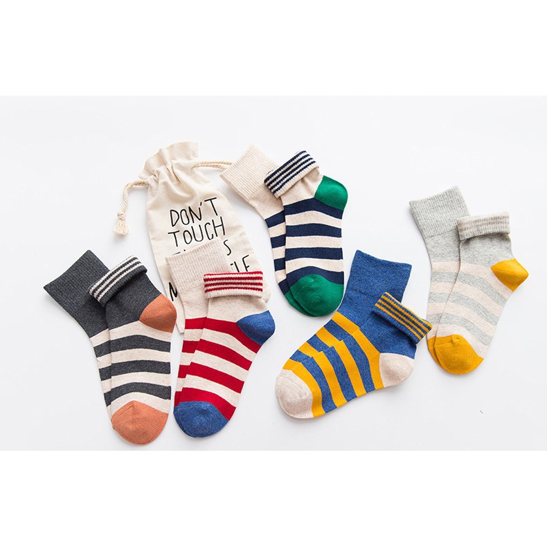 CD-003 ถุงเท้า แฟชั่น เกาหลี ญี่ปุ่น ข้อสั้น ข้อกลาง | Shopee Thailand