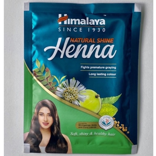 Henna/ เฮนน่า/ ยาย้อมผม/ Himalaya Henna/ อินเดียแท้ พร้อมส่ง/ 50 g ...