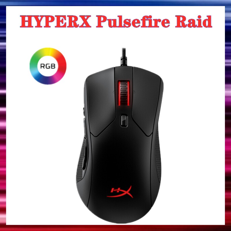 Hyperx Pulsefire Raid Gaming Mouse Support RGB Backlit เมาส์เกมมิ่งแบบใช้สาย พร้อมเซ็นเซอร์ 3389 ...