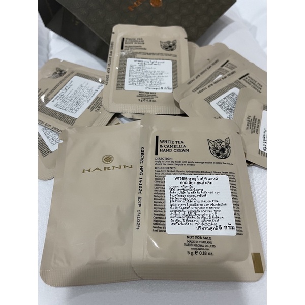 Harnn White Camellia Hand cream/Body Scrub/Body Wash (ขนาดทดลอง ...