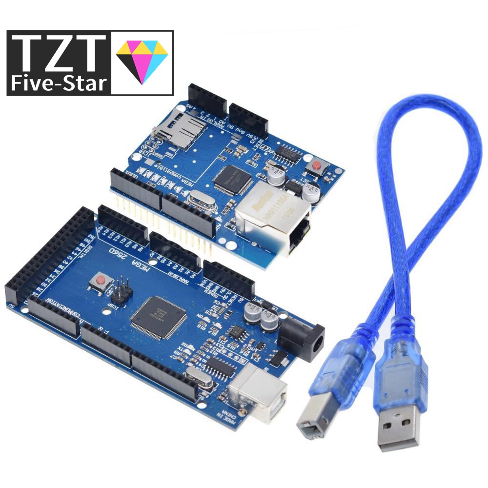 TZT UNO Ethernet W5100 network expansion board SD card Shield for ...