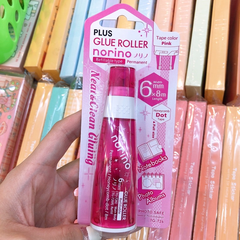 เทปกาวสองหน้า+ไส้กาว PLUS Tape Glue Norino | Shopee Thailand