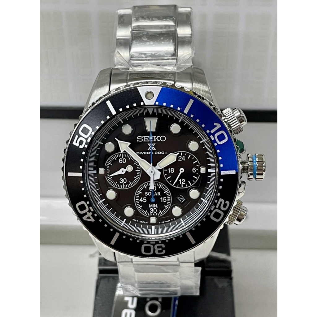 SEIKO Prospex Solar Pepsi / Batman / Black/ Seav | Shopee Thailand