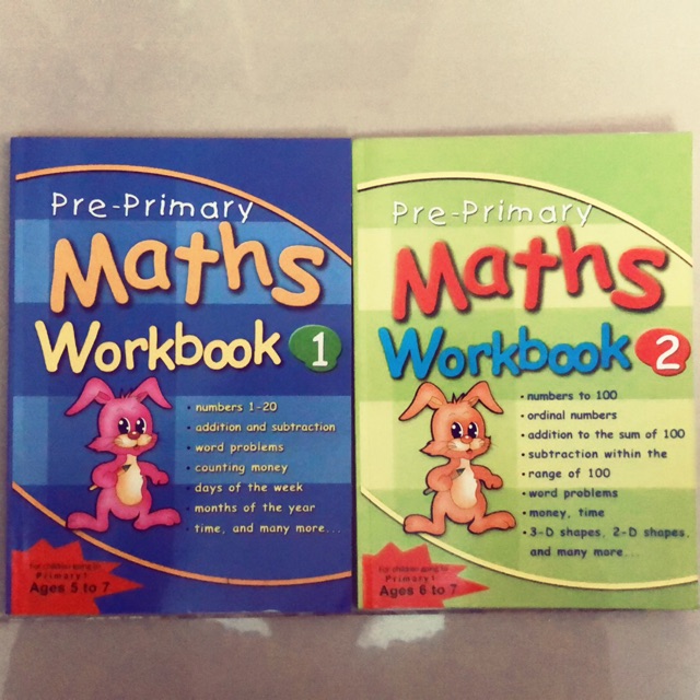 Pre-Primary Maths Workbook 1-2 มีเฉลยท้ายเล่ม | Shopee Thailand