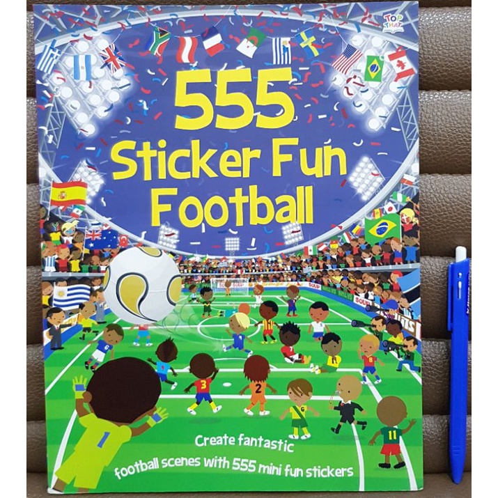 555 stickers fun Football book | Shopee Thailand