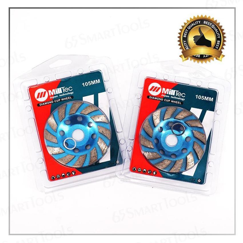 MillTec ใบเจียรบัว เจียรปูน อิฐ แกรนิต ขนาด 4 นิ้ว (2 ใบ) | Shopee Thailand