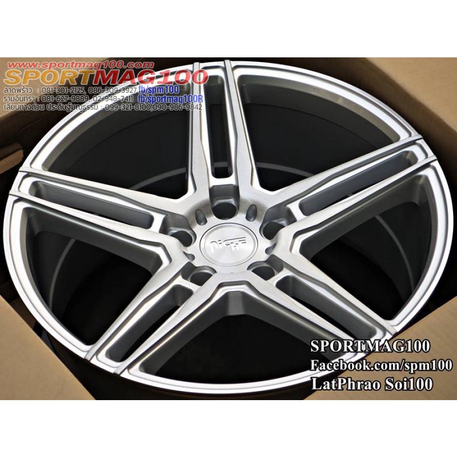 ล้อแม็กซ์ NICHE Turin สีซิลเวอร์ หน้า8.5 หลัง9.5 19นิ้ว 5รู120 ET35 ...