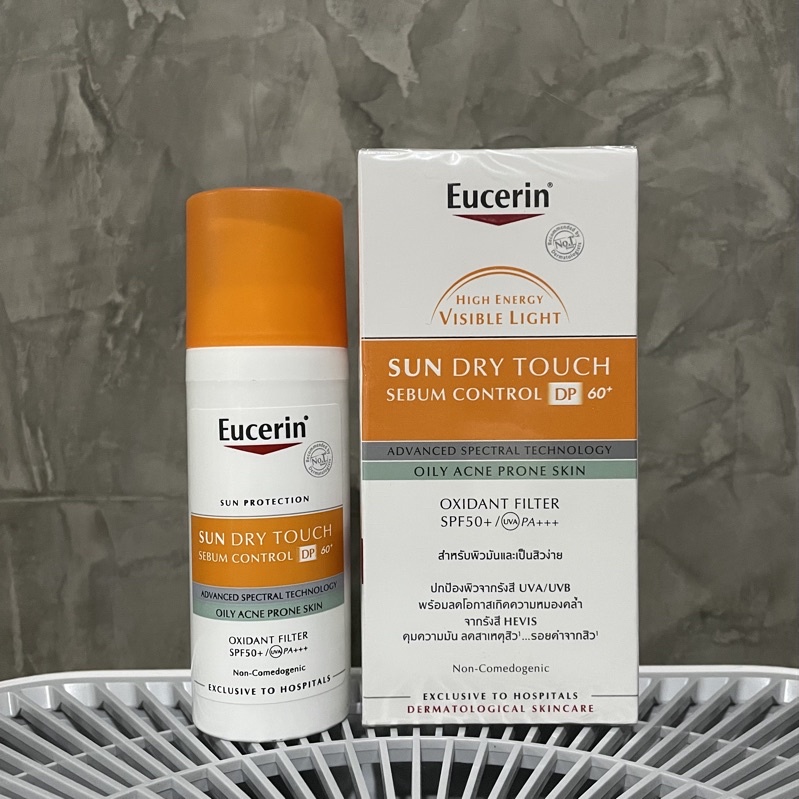 Eucerin sun dry touch DP60+ 50 ml กันแดด •ของแท้ ฉลากไทย• สูตรสำหรับ ...