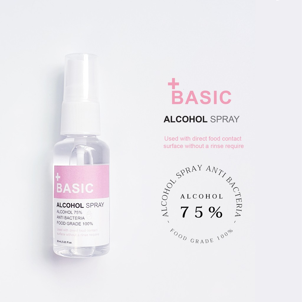 Basic Alocohol Spray แบบขวด | Shopee Thailand