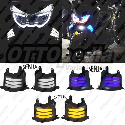 ไฟเลี้ยว Led Monday+ไฟทไวไลท์หน้า Yamaha Nmax N Max Mika Smoke รุ่น JPA ...