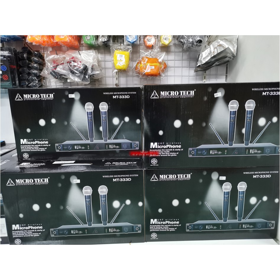 ไมค์โครโฟนไร้สาย Micro Tech MT-333D | Shopee Thailand