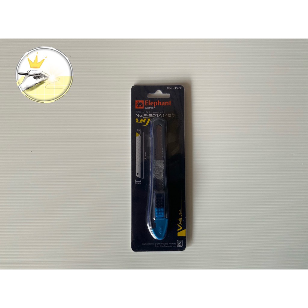 Elephant คัตเตอร์ มีดคัตเตอร์ รุ่น P-901A 9 มม. | Shopee Thailand