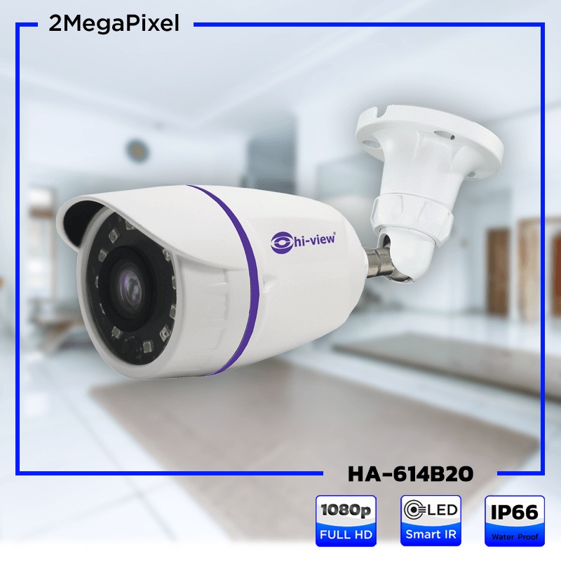 Hi-View Bullet CAMERA คมชัด 2 ล้านพิกเซล HA-614B20 | Shopee Thailand