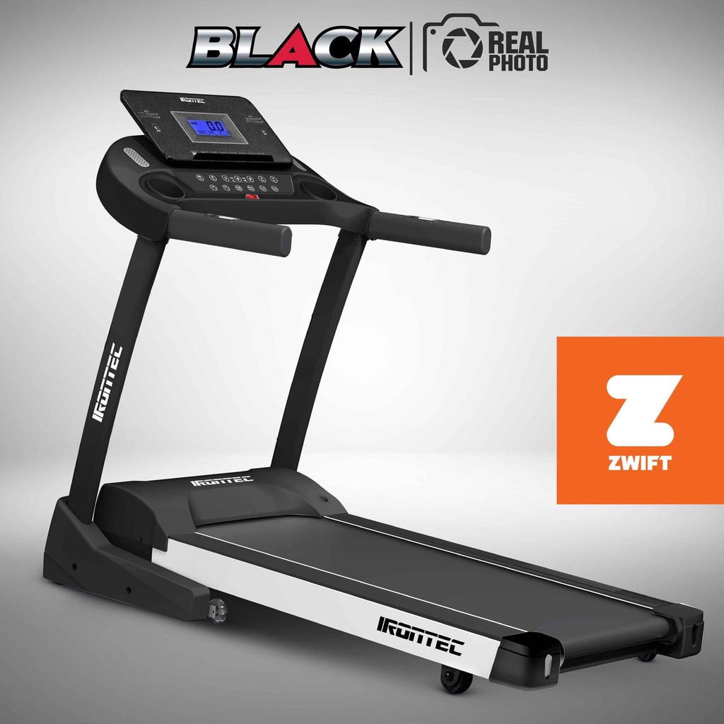 [ใส่โค้ด IRON1200J ลด 1200] ลู่วิ่งไฟฟ้า IRONTEC รุ่น BLACK (รองรับ ZWIFT) | Shopee Thailand
