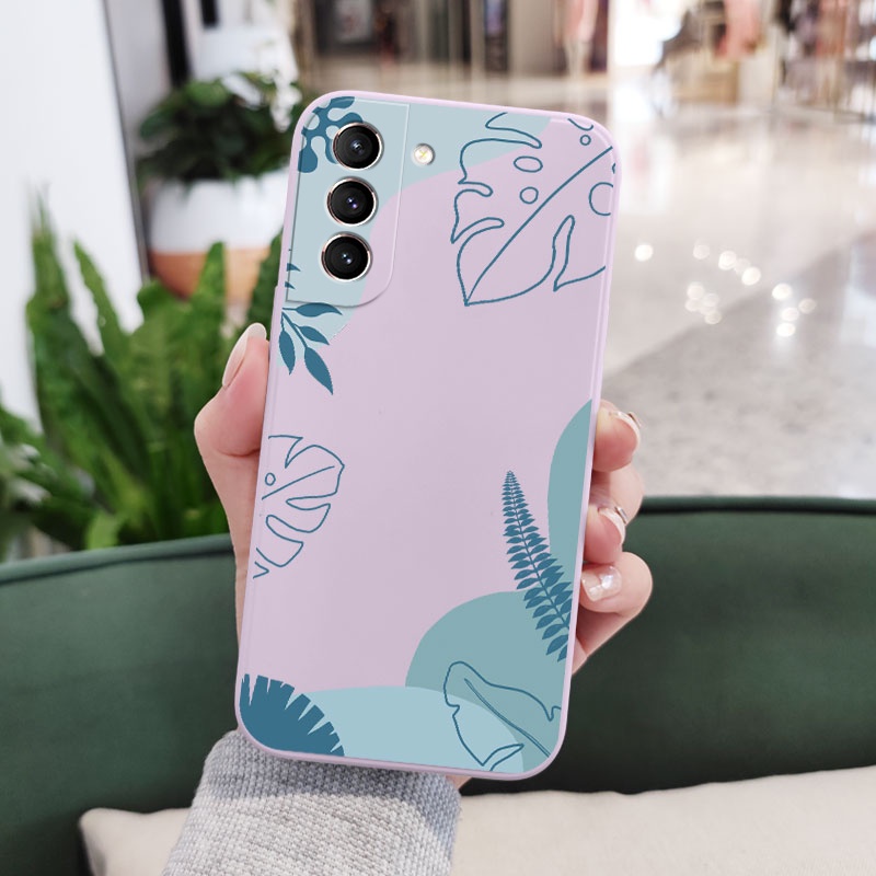 เคสโทรศัพท์มือถือ ลายใบไม้ ใส่สบาย สําหรับ Samsung Galaxy S21 FE Ultra ...