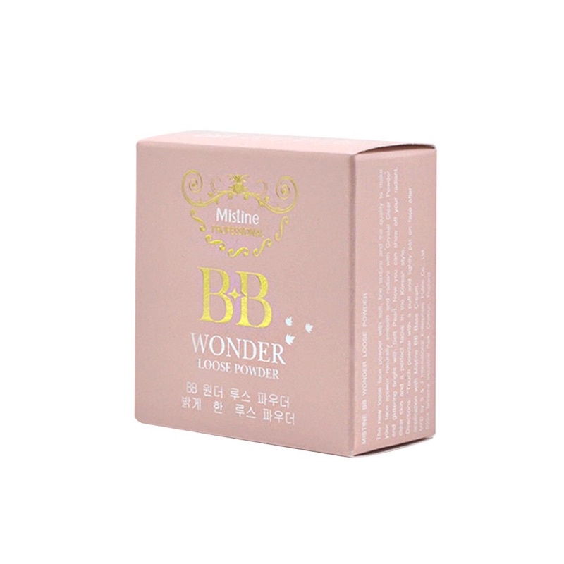 -💥ของใหม่หมดอายุปี2026ค่ะแป้งฝุ่นบีบี Mistine BB Wonder Loose Powder 15 g. | Shopee Thailand