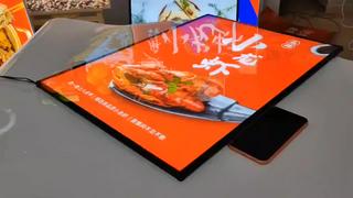 รุ่นแขวนผนัง กรอบไฟเมนูอาหาร LED A4 A3 A2 สามารถปรับมุมและความสว่างได้ แผงกระจกนิรภัย ป้ายไฟ ...