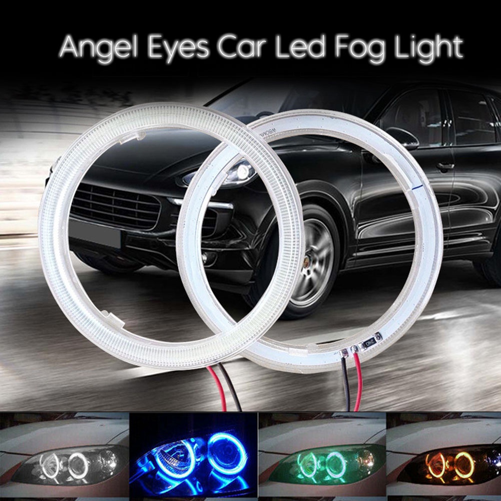 1pcs LED Angel Eyes Halo Ring Headlight Daytime Running Light DRL 12V ...