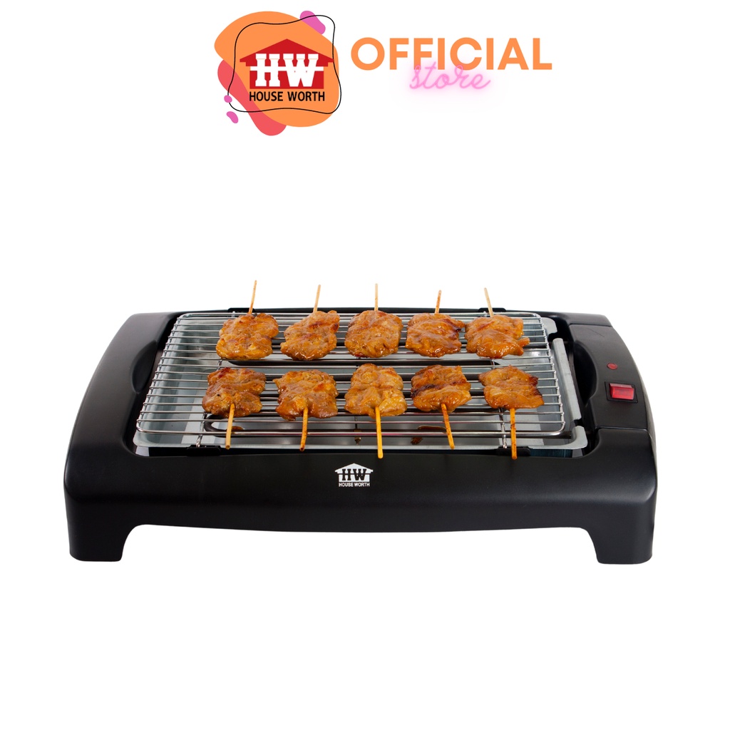 HOUSE WORTH เตาปิ้งย่างบาร์บีคิวไร้ควัน (Electric Babecue Grill) รุ่น HW-1100 เตาปิ้งย่าง ...