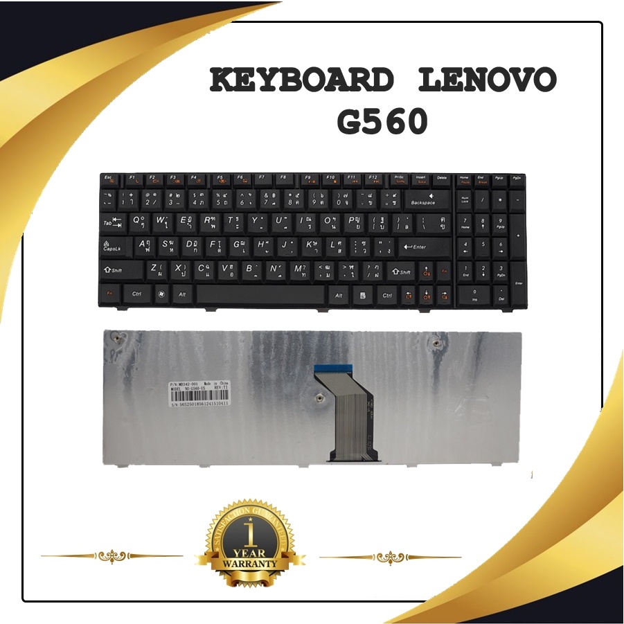 KEYBOARD NOTEBOOK LENOVO G560 สำหรับ LENOVO IDEAPAD G560 565 ...