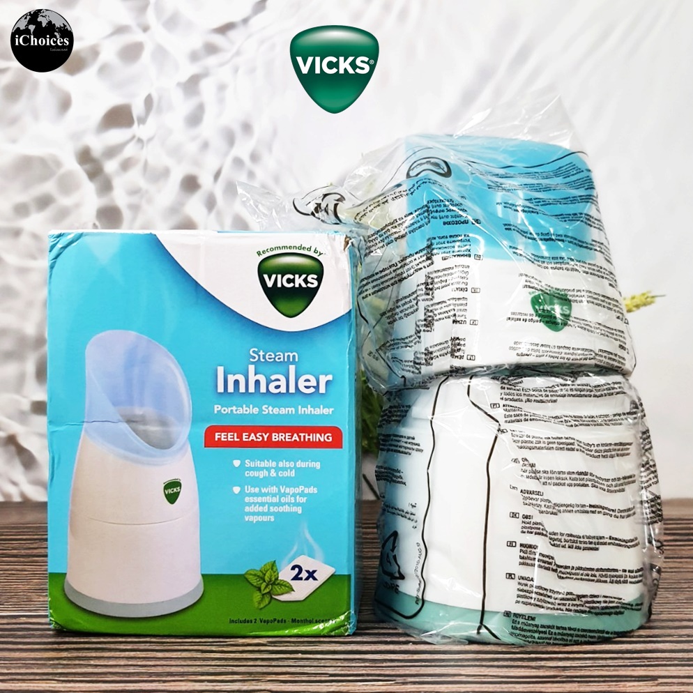 [Vicks] Steam Inhaler Feel Easy Breathing Includes 2 VapoPads V1300EUV1 ...