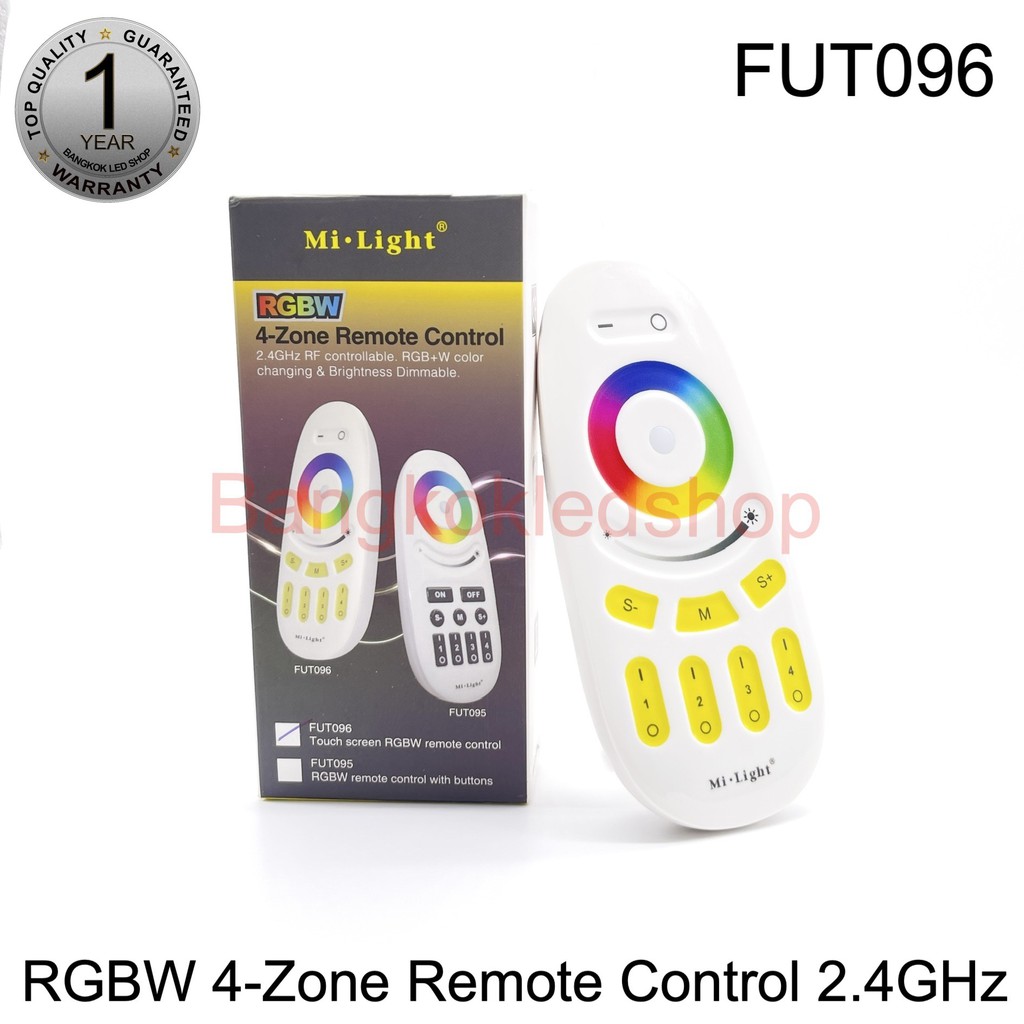Remote Control 4-Zone RGBW รีโมทสำหรับควบคุมไฟ RGBW ผ่านระบบ Wi-Fi 2.4 ...
