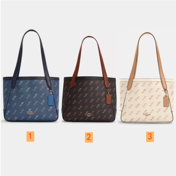 Outlet ส่วนลด🌈 COACH C4060 ม้าและรถเข็นกระเป๋า 27 กับม้าและรถม้า ...