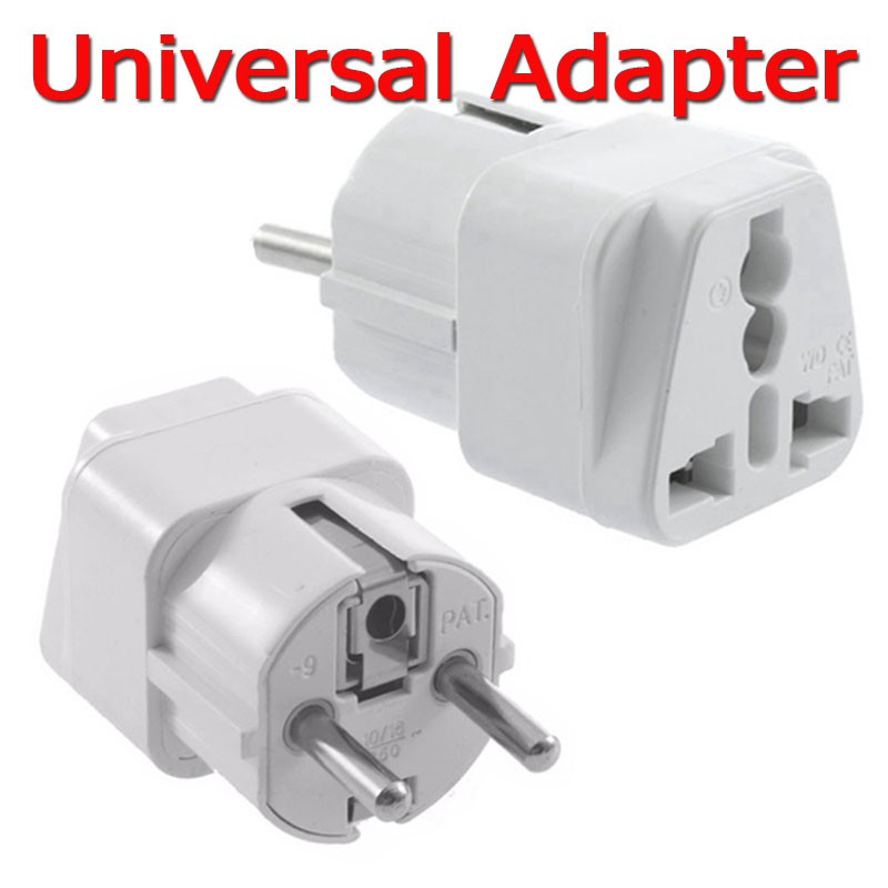 Universal Adapter US UA UK To EU Plug | Shopee Thailand