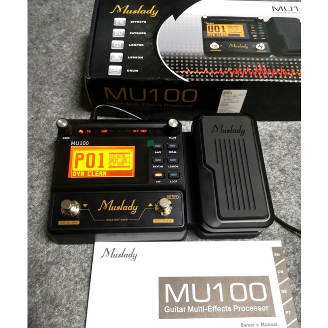 Mu100ยีห้อ muslaby มัลติ เอฟเฟคกีตาร์ไฟฟ้าeffect modules มีของพร้อมส่ง ...