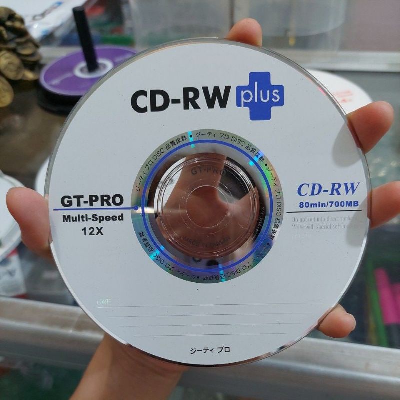 แผ่น CD R CD RW DVD R DVD RW Brand GT PRO | Shopee Thailand