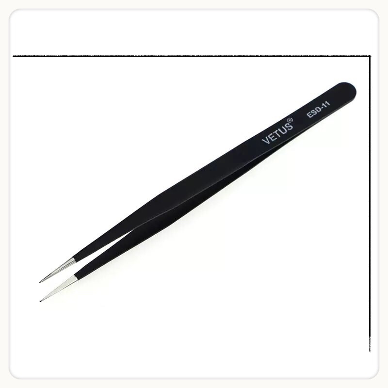 VETUS ESD-11 คีมสำหรับจับอุปกรณ์แบบปลายตรงสีดำ ยาว14 cm. สำหรับงานจับ ...