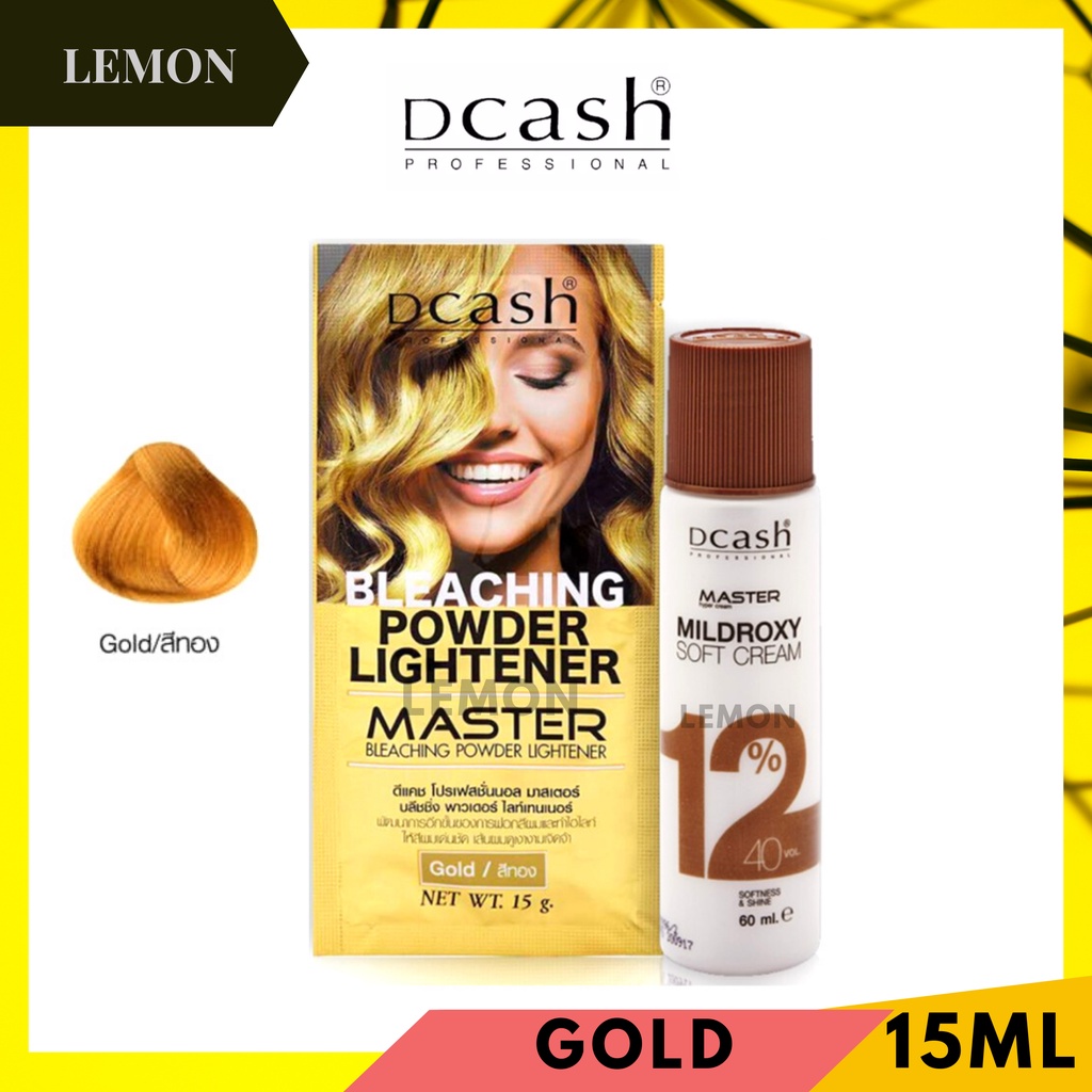 Dcash Professional Master Bleaching Powder Lightener 15ml | Shopee Thailand