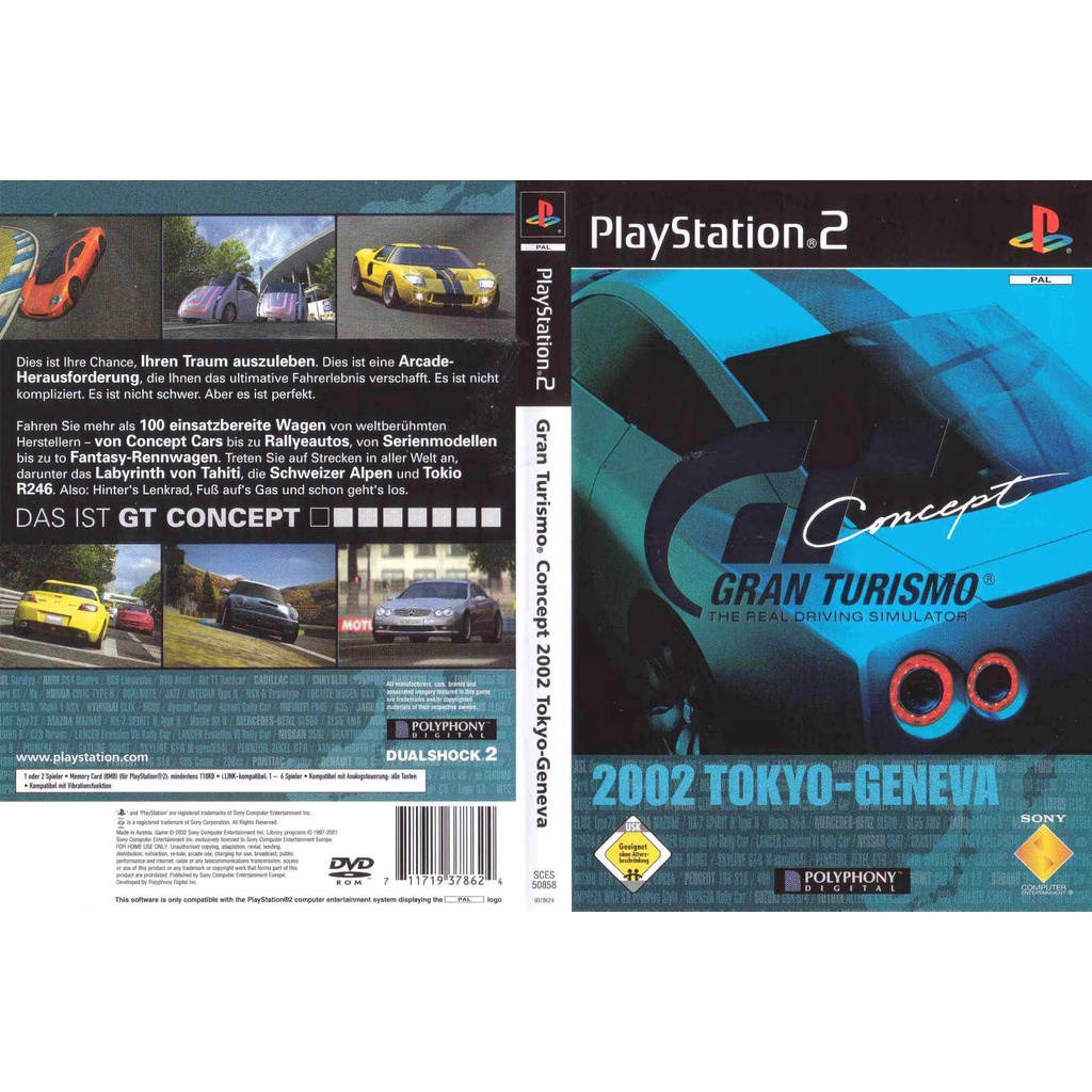 Gran Turismo Concept - 2002 Tokyo-Geneva แผ่นเกมส์ PS2 | Shopee Thailand