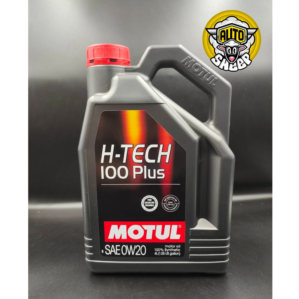 น้ำมันเครื่องยนต์ MOTUL H-Tech 100 Plus 0W20 ขนาด 4 ลิตร (น้ำมันเครื่องสังเคราะห์แท้ AUTOSheep ...