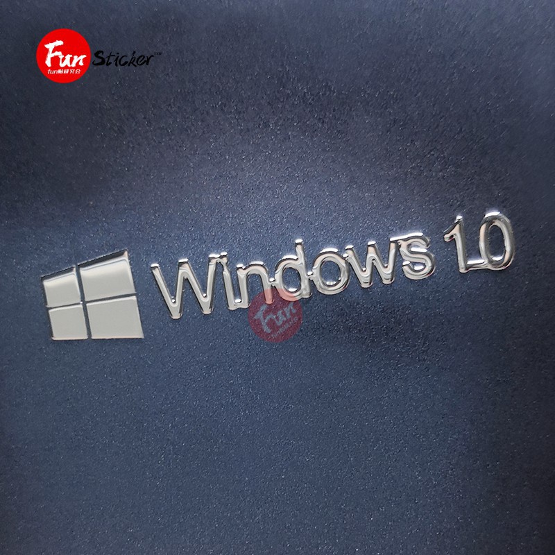 [New metal sticker] win10 window inter Skull Canyon logo label mobile ...