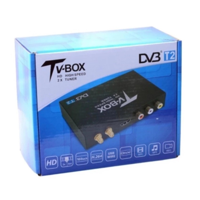 DVB-T2 กล่องรับสัญญาณ TV Digital ติดรถยนต TV DVB - T2 HD สองเสาสัญญาณ #10 | Shopee Thailand