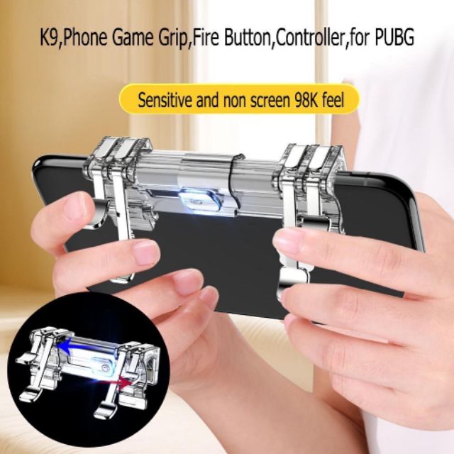 K9 เกมโทรศัพท์มือถือ Grip ปุ่ม Controller จอยสติ๊ก Gamepad สำหรับ PUBG | Shopee Thailand