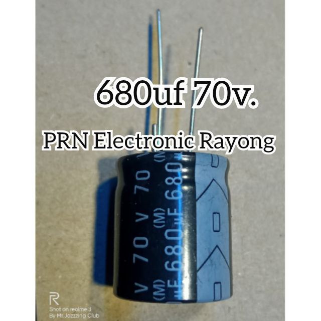 คาปาซิเตอร์, Capacitor,ตัวเก็บประจุ 680uf /70V. 5pcs. | Shopee Thailand