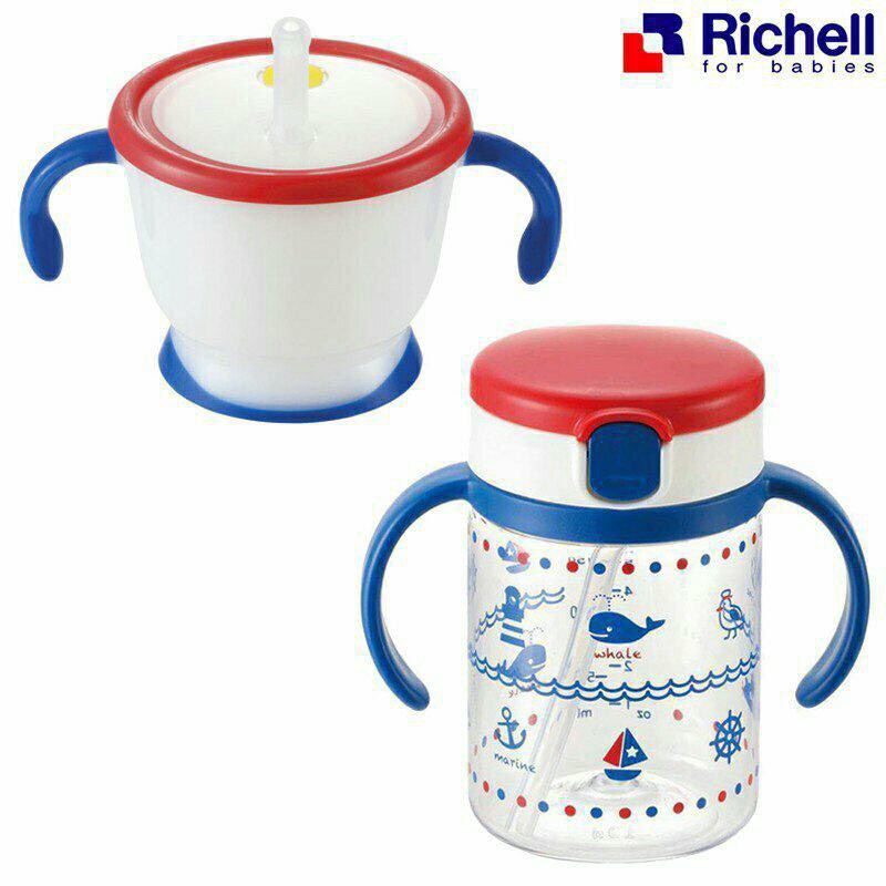 เซตแก้วหัดดูดกันสำลัก Richell AQULEA | Shopee Thailand