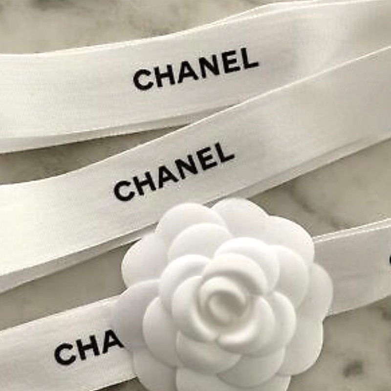 ‼️ไม่แท้ยินดีคืนเงิน‼️ริบบิ้น ชาแนล Chanel Ribbon สี Off White ของแท้ ...