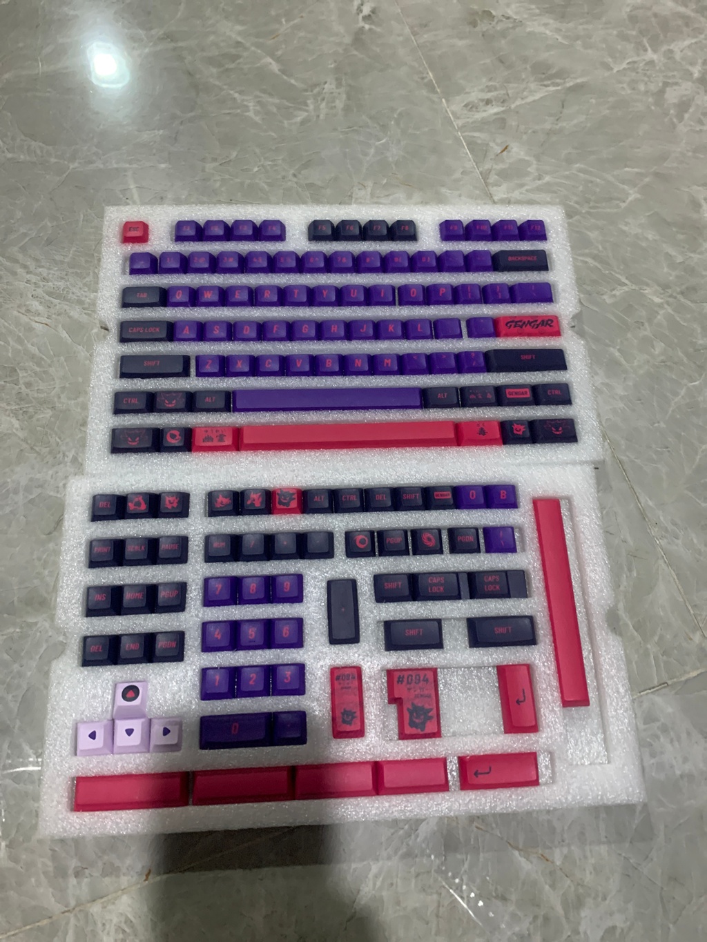Humha Gengar keycap 142 คีย์วัสดุ PBT Dye-Sublimation KCA โปรไฟล์ ...