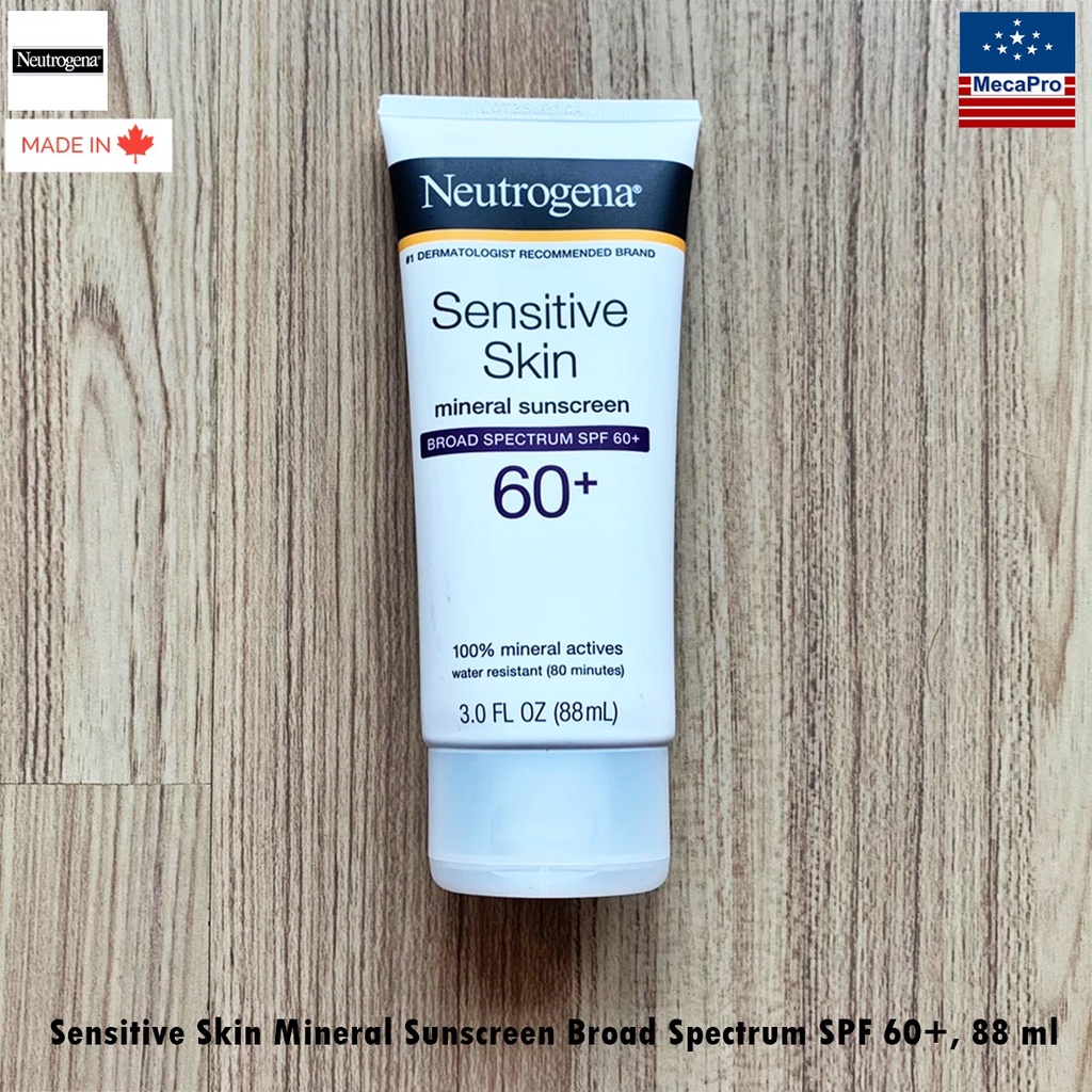 Neutrogena® Sensitive Skin Mineral Sunscreen Broad Spectrum SPF 60+, 88 ...