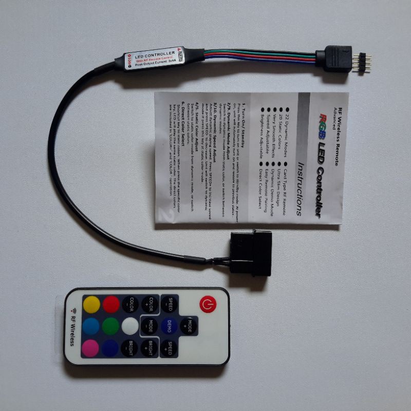 Rgb Controller 4 Pin 12V RF Remote Molex IDE PSU | Shopee Thailand