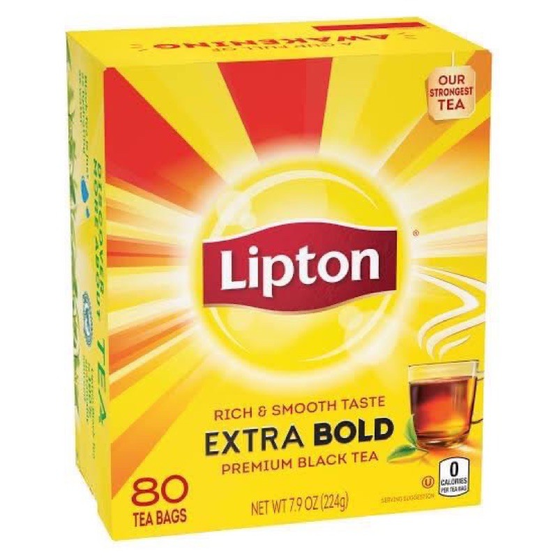 Lipton Rich & Smooth Taste Extra Bold 80 Tea Bags | Shopee Thailand