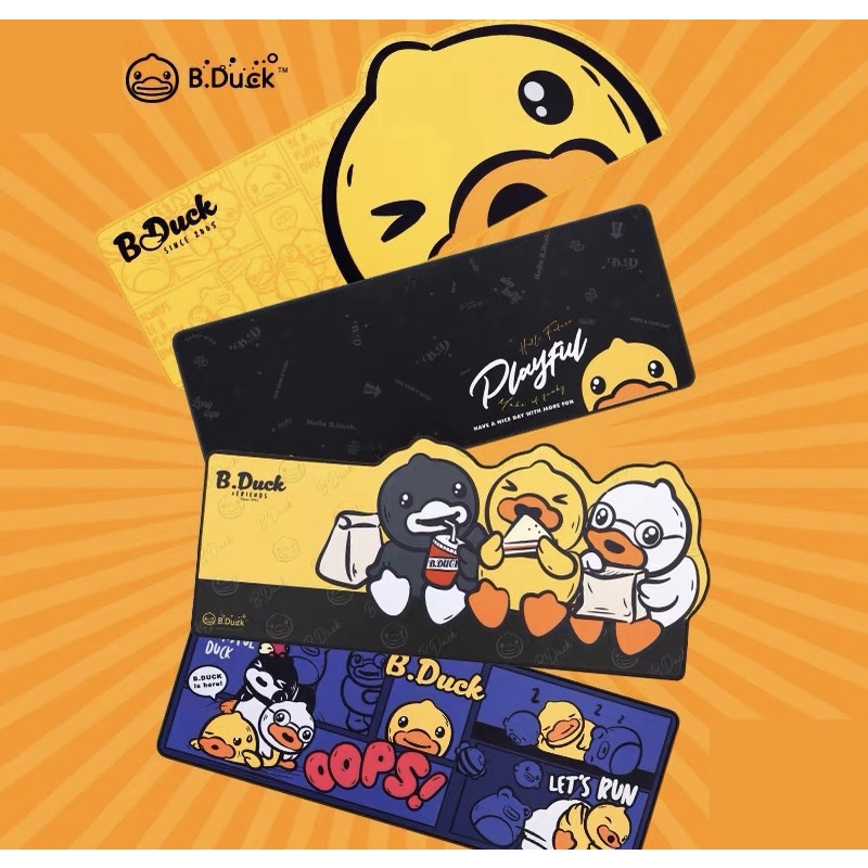 B.Duck เป็ดสีเหลือง ของแท้ แผ่นรองเมาส์เล่นเกม ผู้ชายและผู้หญิงลาย ...